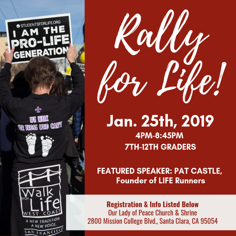 Rally for Life - Our Lady of Peace Shrine and Church