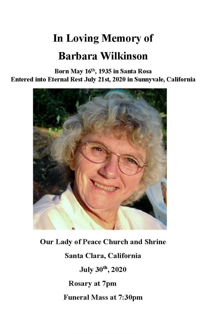 Barbara Wilkinson - Our Lady of Peace Shrine and Church